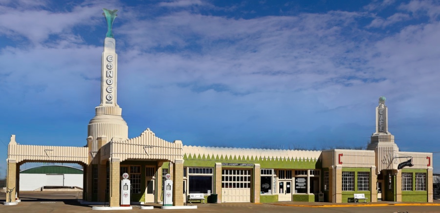 Historic Route 66 in Shamrock Texas travel guide, maps, museums, U-Drop ...